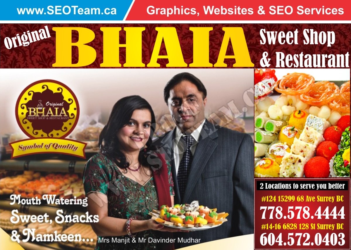 Bhaia Sweet Shop & Restaurant: Flavor Your Online Presence with SEOTeam ...
