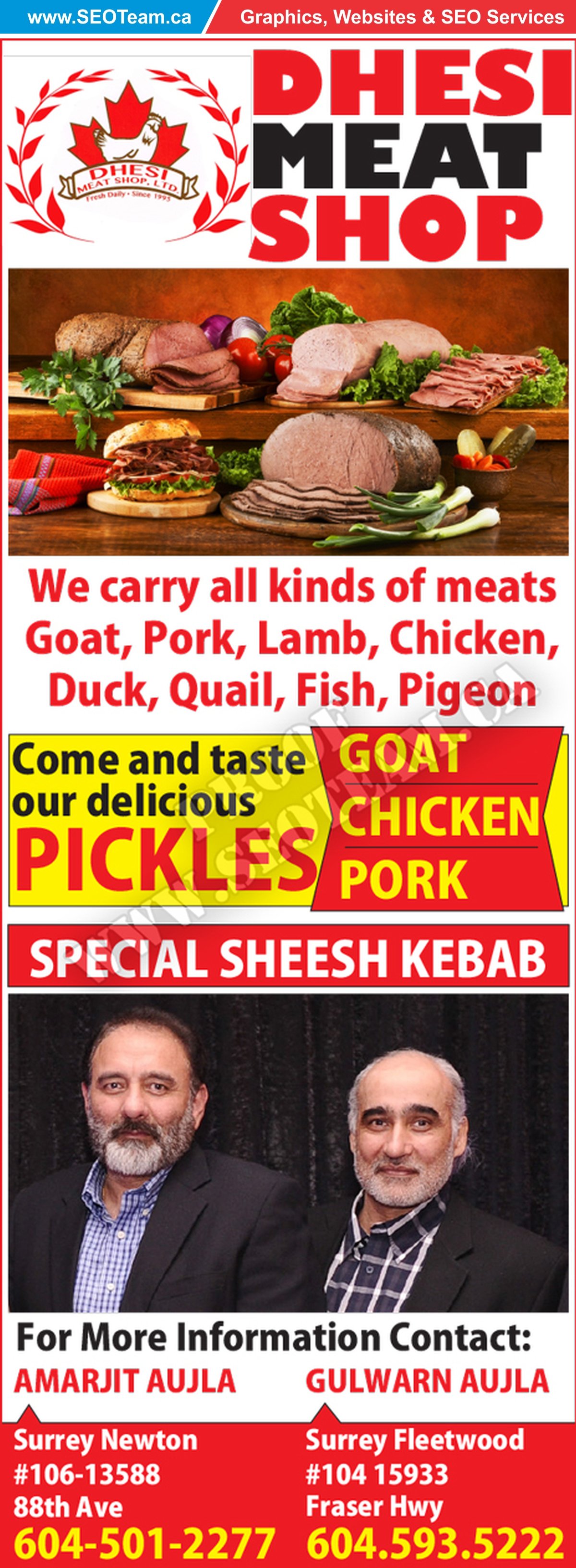 Dhesi Meat Shop: Flavor Your Online Presence with SEOTeam.ca's Design ...